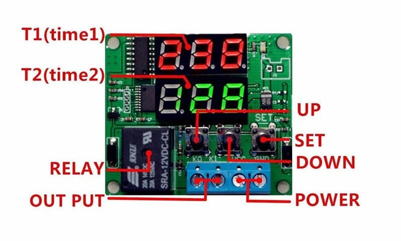 Buy XH-W1219 High Precision Digital Temperature Controller Board ...